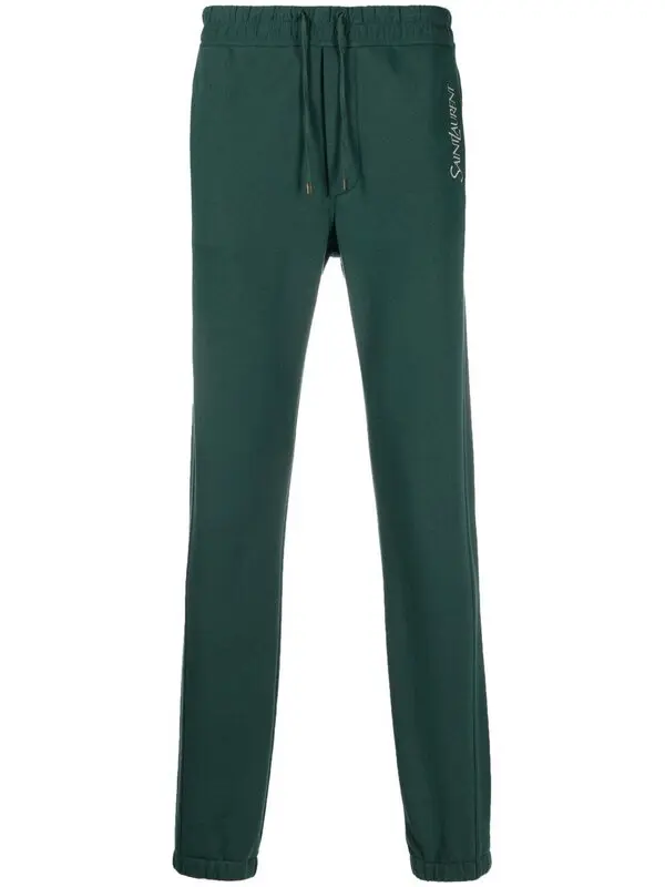 Saint Laurent Logo-embroidered Drawstring Track Pants