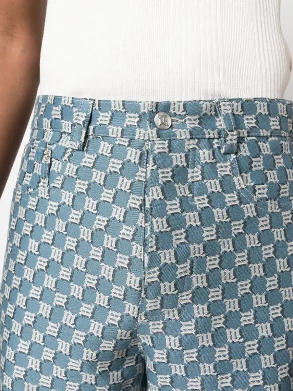 MISBHV Logo-print Denim Shorts - Blue