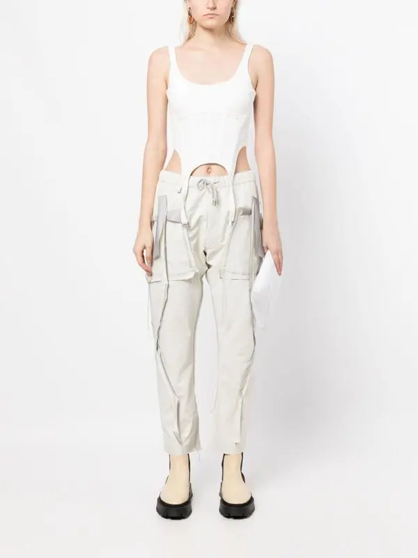 SULVAM Panelled Nylon Trousers