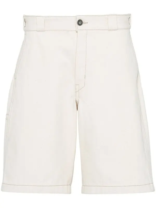 Prada Bull Denim Bermuda Shorts