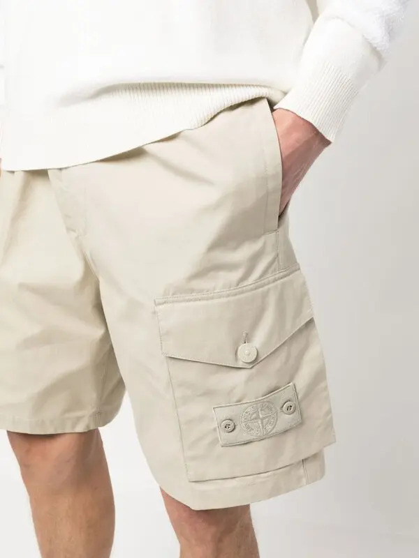 Stone Island Cotton Cargo Shorts