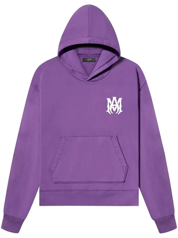 Amiri M.A. Core Logo-Print Hoodie In Purple - 40% Off | Editorialist