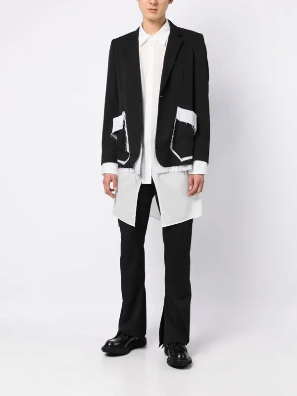 SULVAM Straight-leg Wool Trousers