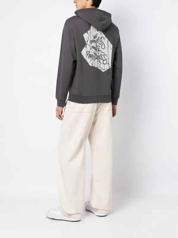 OBJECTS IV LIFE Logo-print Cotton Hoodie
