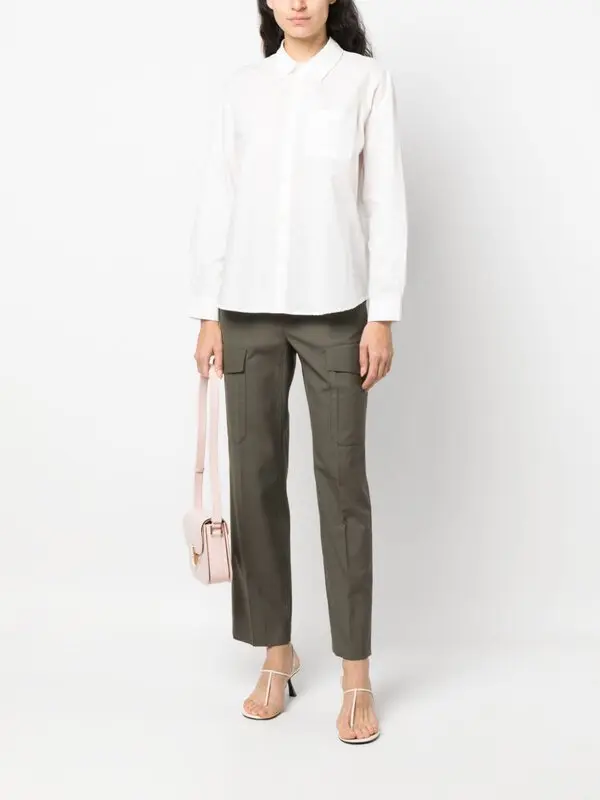 A.p.c. Boyfriend Logo-embroidered Shirt - White