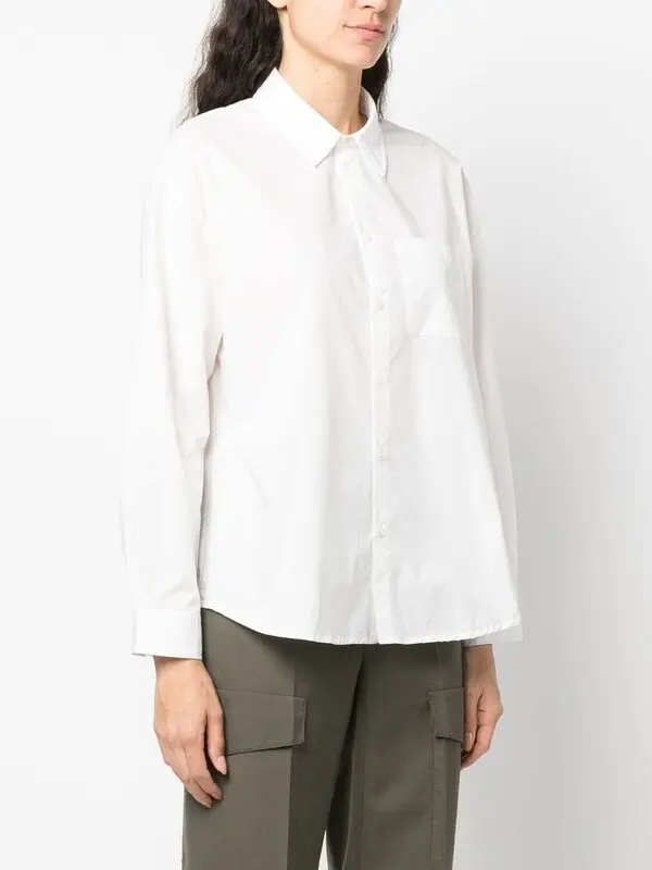 A.p.c. Boyfriend Logo-embroidered Shirt - White