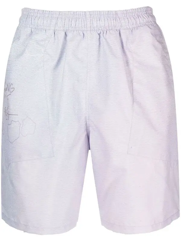 OBJECTS IV LIFE Graphic-print Shorts - Purple