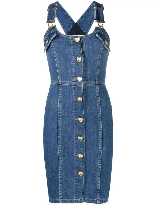 Moschino Button-up Denim Minidress
