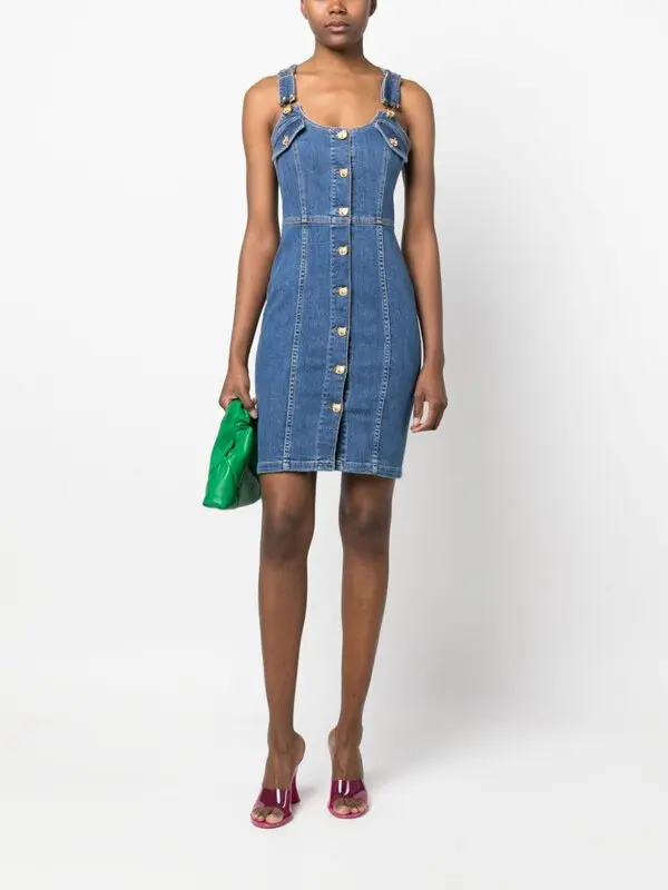 Moschino Button-up Denim Minidress