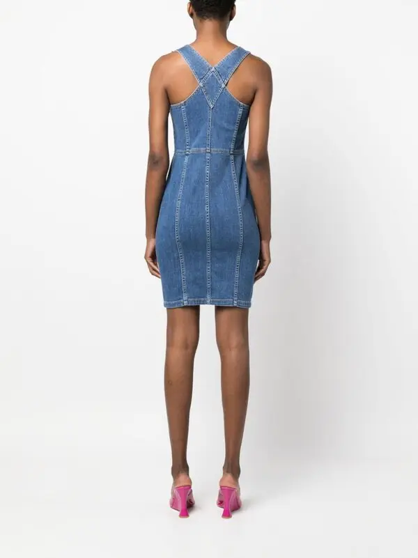 Moschino Button-up Denim Minidress