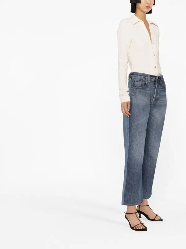 Victoria Beckham Cropped Flared Jeans