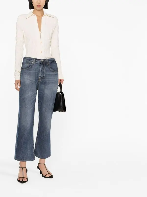 Victoria Beckham Cropped Flared Jeans