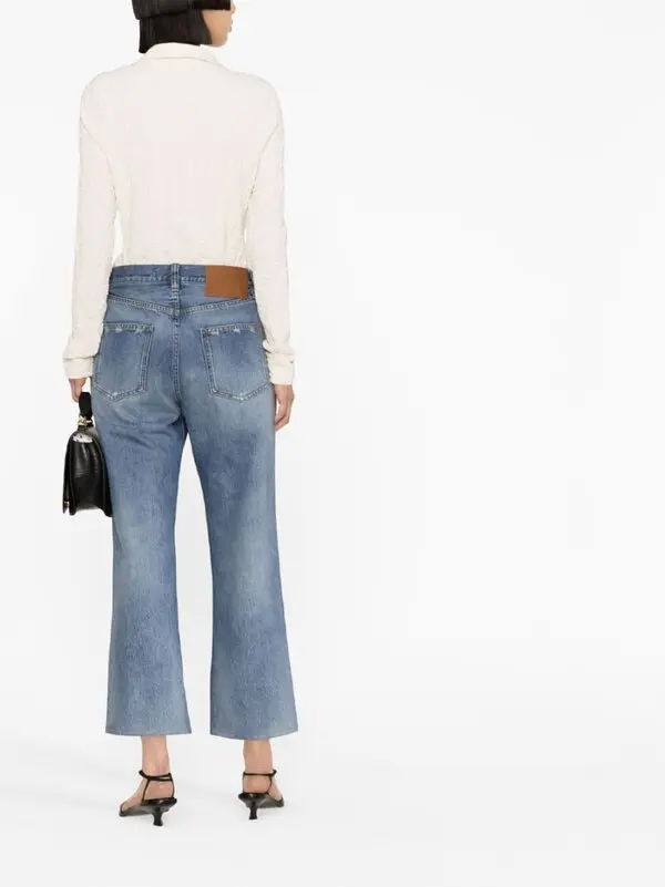 Victoria Beckham Cropped Flared Jeans
