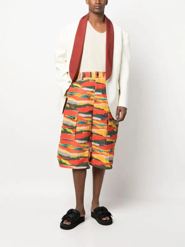 Dsquared2 Abstract-print Cargo Shorts