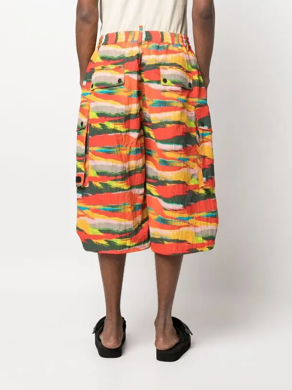 Dsquared2 Abstract-print Cargo Shorts