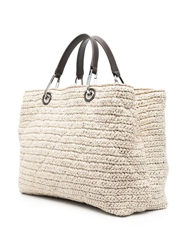 Emporio Armani Woven Tote Bag
