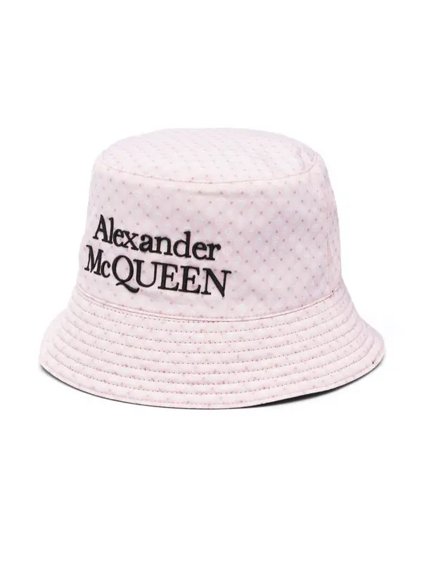 Alexander McQueen Embroidered Logo Bucket Hat