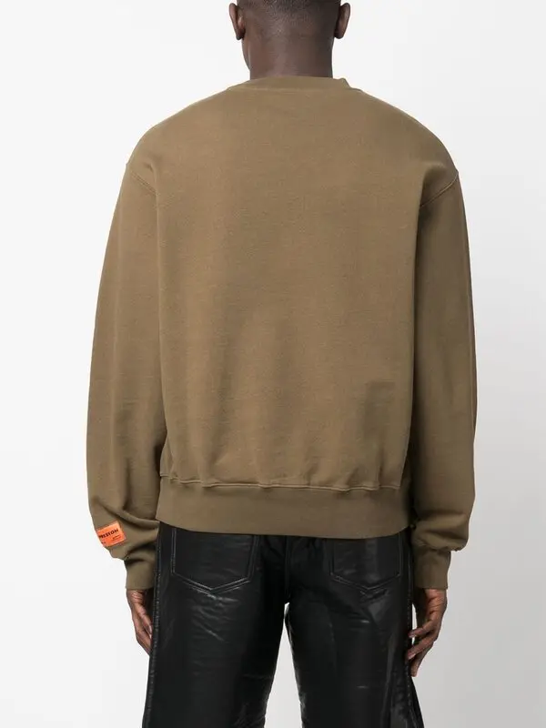 Heron Preston Logo-patch Bird-print Cotton Sweatshirt