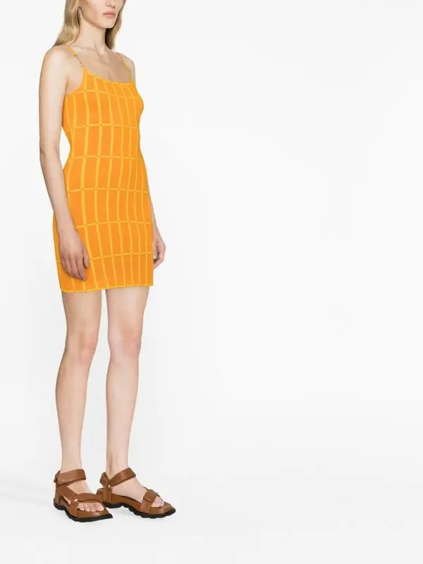 Jacquemus Maille Malha Fitted Dress