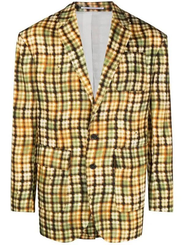 Dsquared2 Plaid-print Single-breasted Blazer