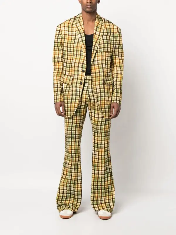Dsquared2 Plaid-print Single-breasted Blazer