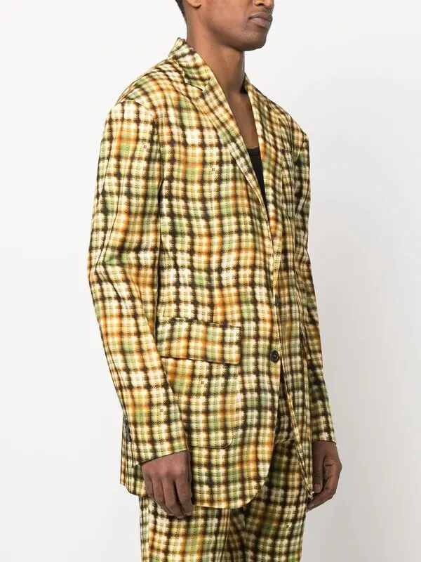 Dsquared2 Plaid-print Single-breasted Blazer