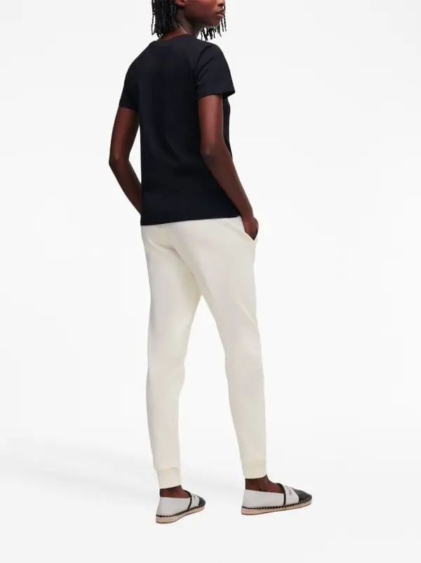 Karl Lagerfeld Hotel Karl Embroidered-logo T-shirt