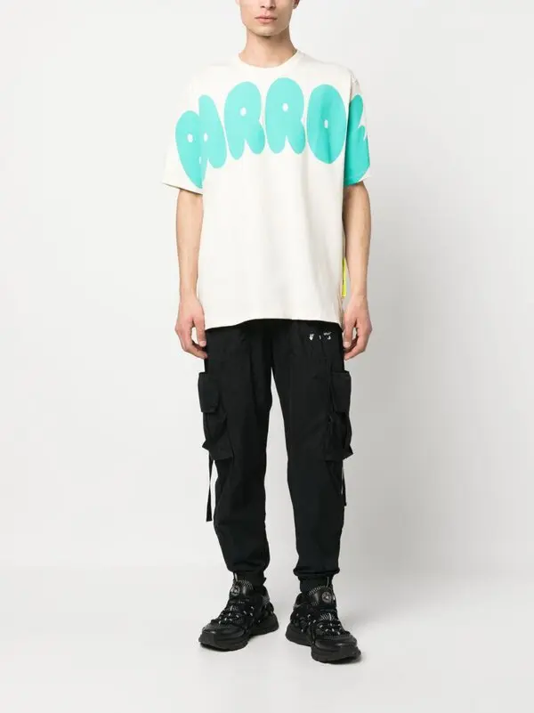 BARROW Logo Print Cotton T-shirt