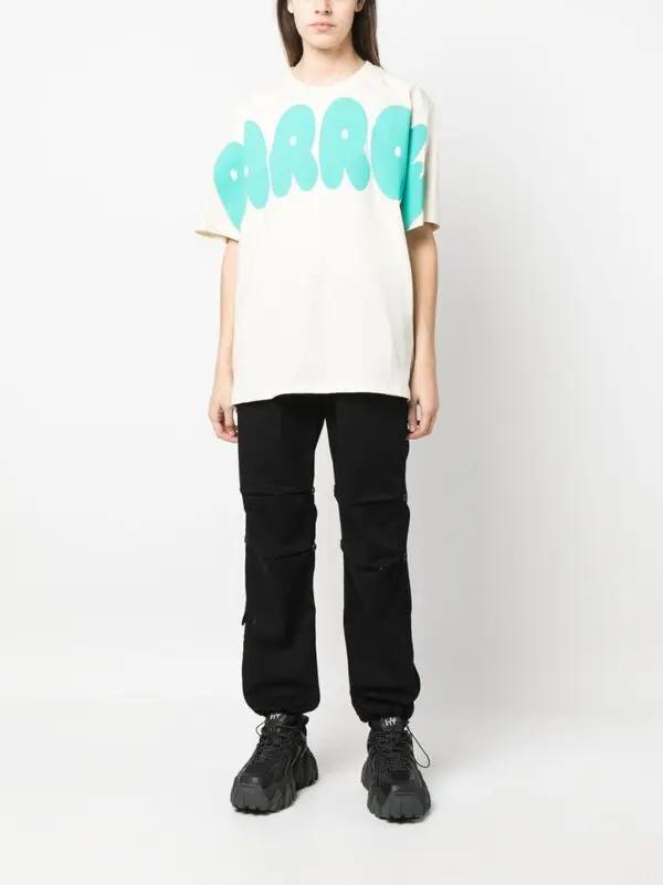BARROW Logo Print Cotton T-shirt