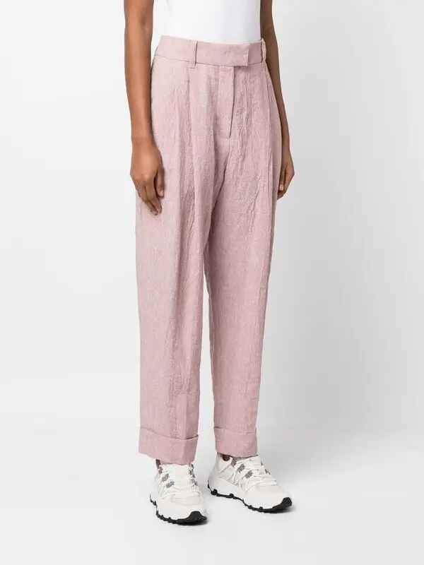 Brunello Cucinelli High-waist Straight-leg Trousers