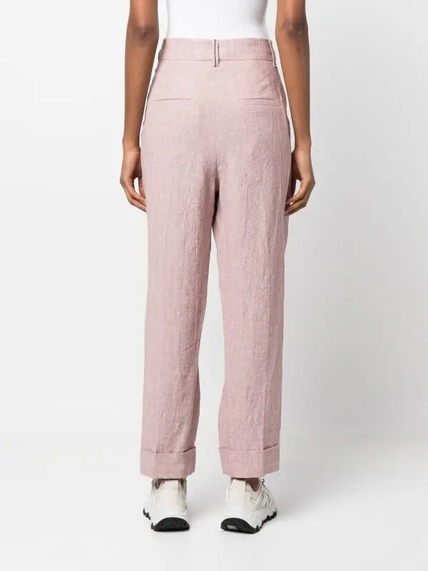 Brunello Cucinelli High-waist Straight-leg Trousers
