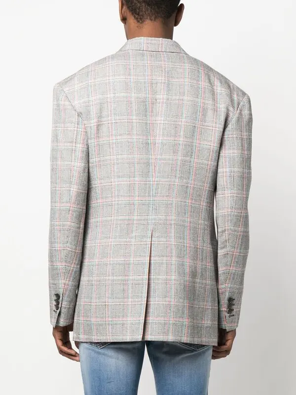 Dsquared2 Plaid-pattern Single-breasted Blazer