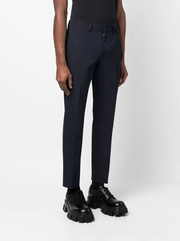Prada Cropped Tailored Trousers - Blue