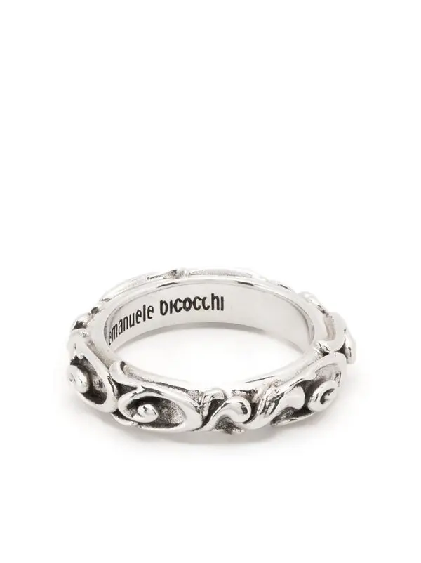 Emanuele Bicocchi Arabesque Band Ring - Silver