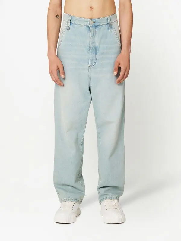 Ami Paris Alex Fit Low-Rise Jeans In Blue - 60% Off | Editorialist