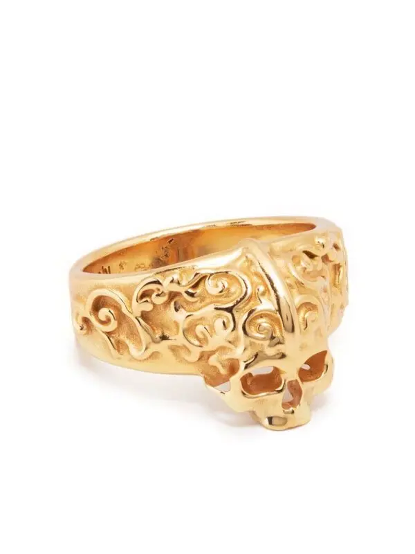 Emanuele Bicocchi Arabesque Skull Ring - Gold