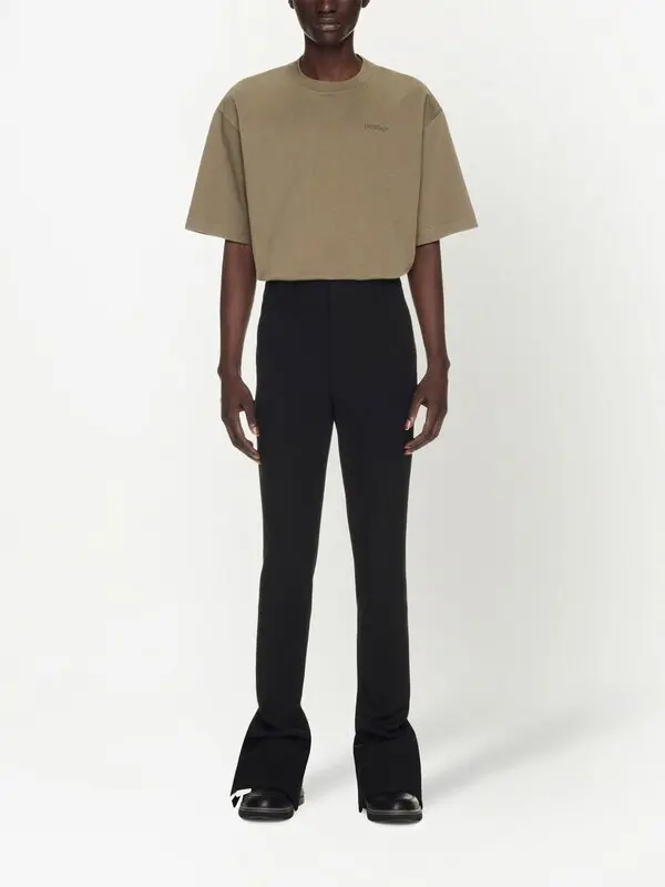 Off-White Wool Skinny Trousers
