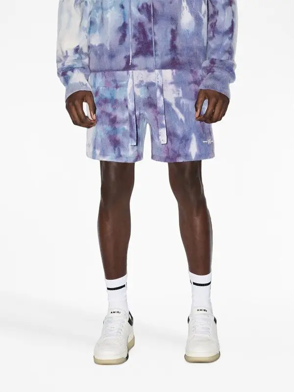Amiri Tie-dye Knitted Shorts