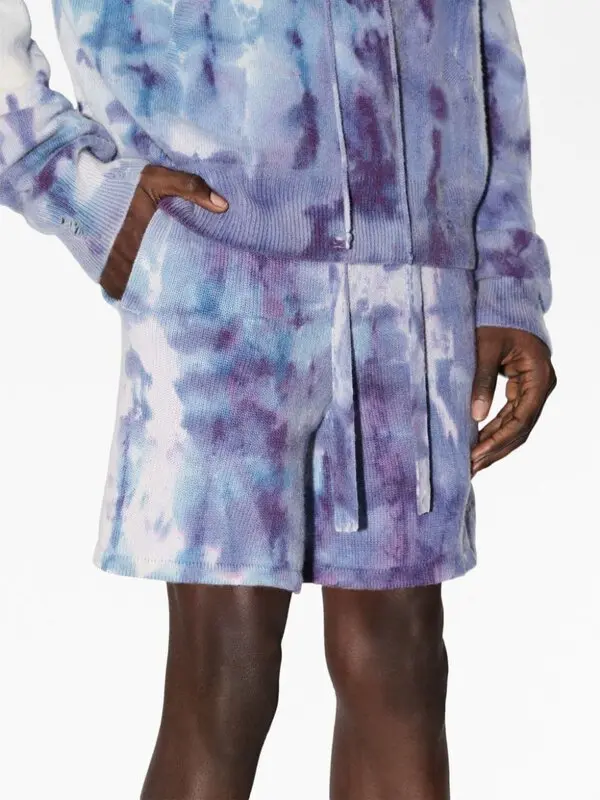 Amiri Tie-dye Knitted Shorts