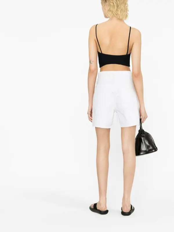 AGOLDE Cut-out Denim Shorts