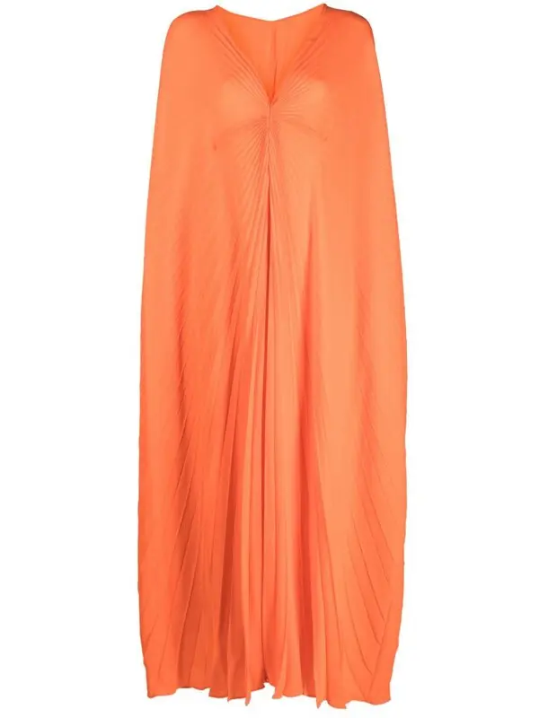 Valentino Garavani Silk Pleated Dress