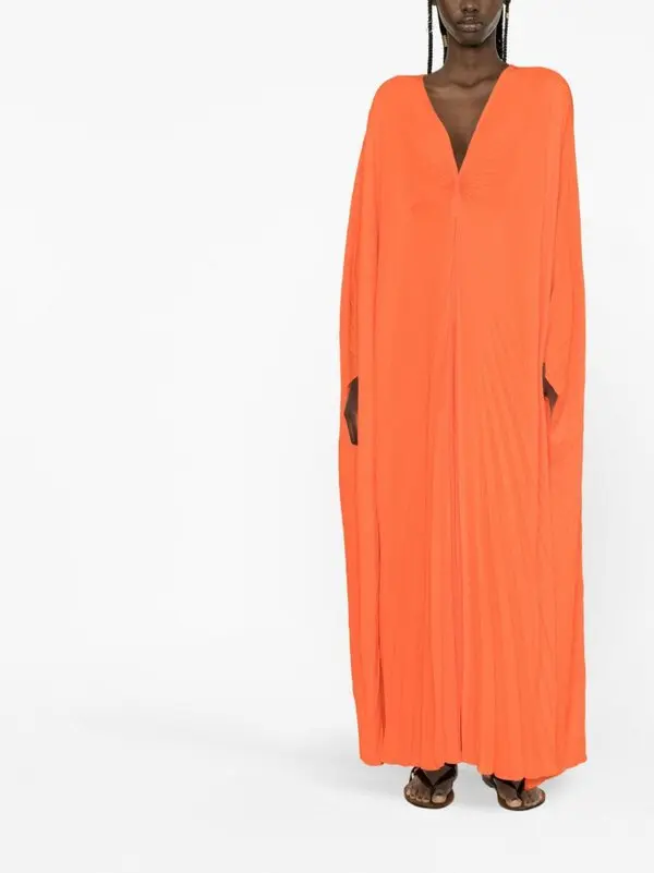 Valentino Garavani Silk Pleated Dress