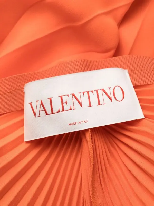 Valentino Garavani Silk Pleated Dress