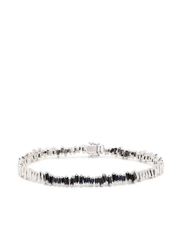 SUZANNE KALAN 18kt White Gold Sapphire Bracelet - Silver