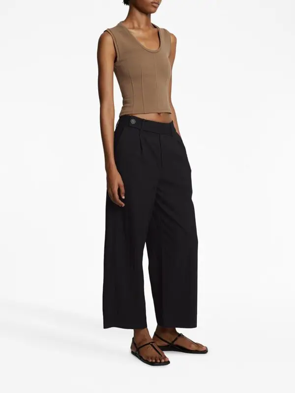 Proenza Schouler White Label Drapey Suiting Wide-leg Trousers