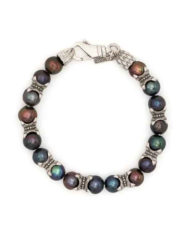 Emanuele Bicocchi Freshwater Pearl Bracelet - Silver