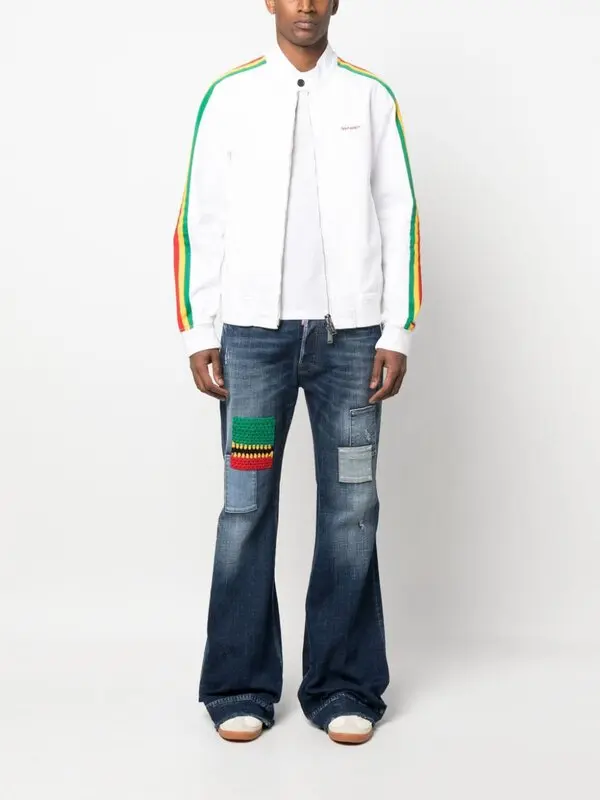 Dsquared2 Stripe-trim Bomber Jacket
