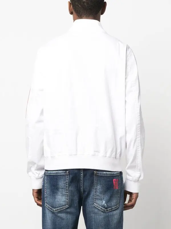 Dsquared2 Stripe-trim Bomber Jacket