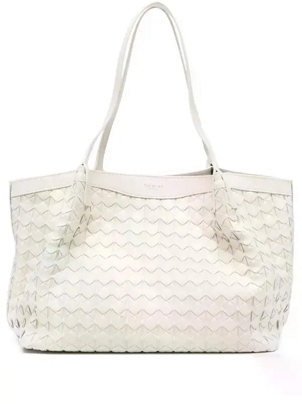 SERAPIAN Mini Secret Mosaico Handbag - White