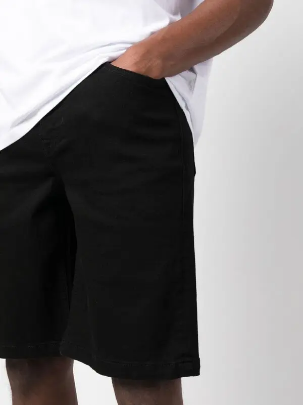 Versace Logo-patch Denim Shorts